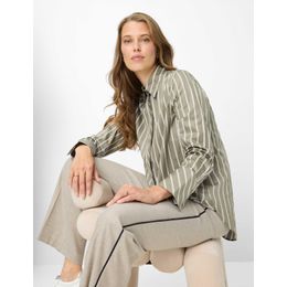 5-Pocket-Hose Brax "Style MAINE", Damen, Gr. 36K18, Kurzgr&ouml;&szlig;en, beige (stein), Web, 59% Polyester, 26% Viskose, 14% Schurwolle, 1% Elasthan, Hosen 5-Pocket-Hose
