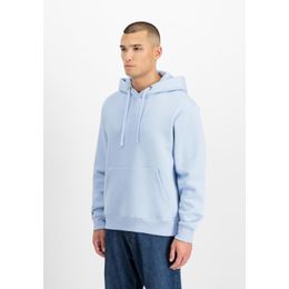 Hoodie Alpha Industries "DTM Alpha Hoodie", Herren, Gr. L, artic blau, Obermaterial: 80% Baumwolle, 20% Polyester, regular fit, Sweatshirts Hoodie