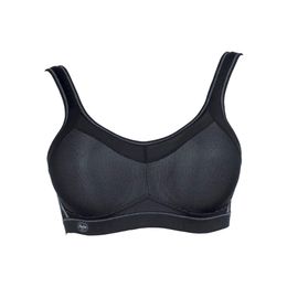 Anita active Damen Sport-BH "Momentum", Gr. 85, schwarz, Microtouch, Obermaterial: 70% Polyester, 15% Elasthan, 15% Polyamid, Glanzfaden, clean,