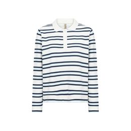 soyaconcept Damen Blusentop "Soya Concept Shirt SC-BARNI 51"6910c navy combi, Gr. XL, Obermaterial: 48% Modal, 48% Polyester, 4% Elasthan, Blusen
