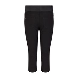 Freequent Damen Caprileggings "FQSHANTAL-CA-POWER", schwarz, Gr. M, unifarben, Web, Obermaterial: 76% Viskose, 21% Polyamid, 3% Elasthan, Hosen, mit