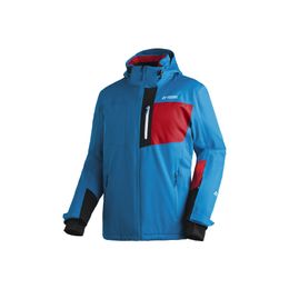 Maier Sports Herren Skijacke "KARLEITEN M 2.0", blau, Gr. 46, 100% Polyester, Jacken, Herren Winterjacke, wasserdicht, 3 RV-Taschen und Kapuze,