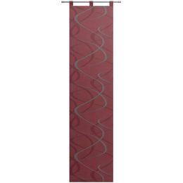Neutex for you! Schiebegardine NEUTEX FOR YOU, B:57cm H:265cm, rot, Scherli, Polyester, Wohnzimmer, Gardinen, "Pelotas", inkl. Beschwerunsstange, Halbtransparent,
