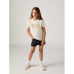 Jeansshorts LEVI'S KIDS "LVG GIRLFRIEND SHORTS", M&auml;dchen, Gr. 16 (164), N-Gr, high roller, Denim/Jeans, Obermaterial: 69% Baumwolle, 30% Polyester, 1% Elasthan, Jeans Jeansshorts, for GIRLS