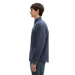 Marc O'Polo MARC O'POLO Herren Langarmhemd "aus reinem Leinen"faded blau, Gr. XXL, unifarben, Obermaterial: 100% Leinen, Hemden