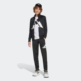 Jungen Trainingsanzug "ESSENTIALS CLIMACOOL KIDS", schwarz-wei&szlig;, Gr. 140, adidas Sportswear, Obermaterial: 100% Polyester, Sportanz&uuml;ge