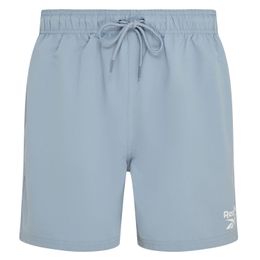 Reebok Herren Badeshorts ""Yale"", blau, Gr. S, clean, unifarben, Microfaser, Polyester, Badehosen, mit Kordelzug und elastischem Bund, mit Logo,