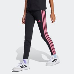 M&auml;dchen Leggings "JG 3S LEG 230", schwarz, Gr. 170, adidas Sportswear, Obermaterial: 93% Baumwolle, 7% Elasthan, Hosen
