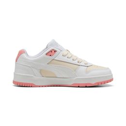 Puma Damen Sneaker "RBD GAME LOW", Gr. 37, wei&szlig;, Leder, mehrfarbig, Schuhe