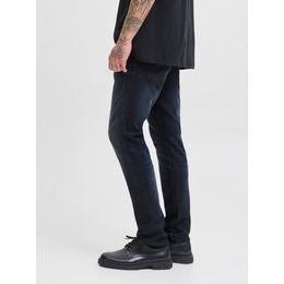 Jack & Jones JACK & JONES Herren Slim-fit-Jeans "JJIGLENN JJICON JJ 619 50SPS NOOS", blau, Gr. 32, Abriebeffekte, Denim/Jeans, Obermaterial: 99% Baumwolle, 1%