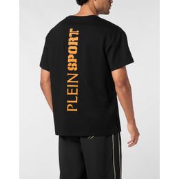 Plein Sport Herren T-Shirt "Logo", schwarz, Gr. M, Obermaterial: 100% Baumwolle, Shirts