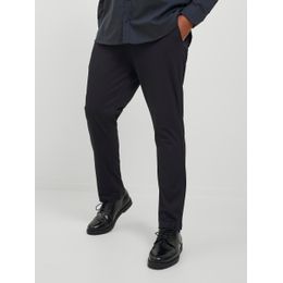 Jack & Jones PlusSize Herren Chinohose "JPSTMARCO JJCOOPER CHINO NOOS PLS", schwarz, Gr. 44, JACK & JONES PLUSSIZE, unifarben, Web, Obermaterial: 52% Polyester, 21% Nylon,