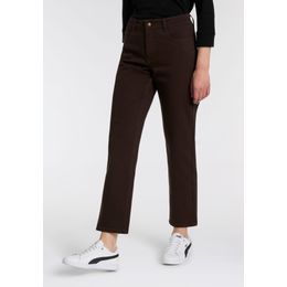 MAC Damen Bequeme Jeans "Stella", braun, Gr. 38, Denim/Jeans, Obermaterial: 95% Baumwolle, 3% Polyester, 2% Elasthan, Jeans, Gerader Beinverlauf