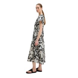 Marc O'Polo MARC O'POLO Damen Druckkleid "aus bedrucktem Light-Popeline", schwarz, Gr. 38, bedruckt, Obermaterial: 57% Baumwolle, 43% Lyocell, Kleider