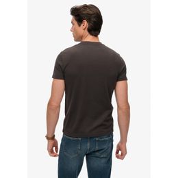 Superdry Herren Rundhalsshirt "ESSENTIAL LOGO EMB TEE", schwarz, Gr. XL, bedruckt, Single Jersey, Obermaterial: 100% Baumwolle, Shirts, aus Baumwolle