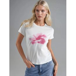 Hiccup T-Shirt Damen Gr&ouml;&szlig;e S rosa / wei&szlig;