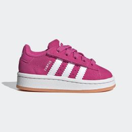 Kinder Sneaker "CAMPUS 00S COMFORT CLOSURE ELASTIC LACE", adidas originals, Gr. 26, rosa, Leder, Synthetik, Schuhe, f&uuml;r Babys und Kleinkinder aus