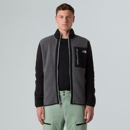 The North Face Herren Fleecejacke "M YUMIORI FULL ZIP"anthrazit grau, tnf schwarz, monument grau, Gr. XL, Fleece, Obermaterial: 100% Polyester,