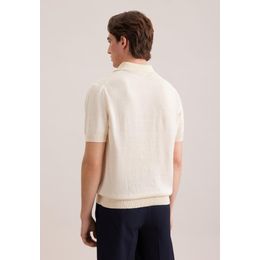 Seidensticker Herren Poloshirt "Schwarze Rose"wei&szlig;, Gr. S, unifarben, 60% Baumwolle, 40% Leinen, Shirts, Polo Uni