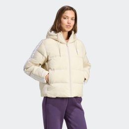 Damen Winterjacke "W ESS 3S P D HO", grau, Gr. L, adidas Sportswear, Obermaterial: 100% Polyamid. Wattierung: 80% Entendaune, 20% Federn, Jacken
