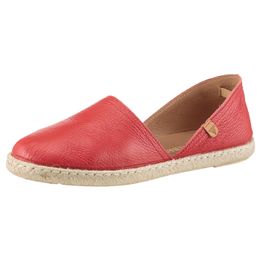 VERBENAS Damen Espadrille "Carmen Nucleo", Gr. 35, rot, Leder, Schuhe, Sommerschuh, Schlupfschuh, Slipper, Loafer zum Schlupfen