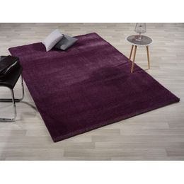 Hochflor-Teppich, B:68cm H:30mm L:140cm, lila, Gallery M BRANDED BY MUSTERRING, Kunstfaser, Teppiche, "Solo", besonders weich durch Microfaser,
