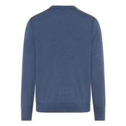 BOSS Orange Herren Strickpullover "Avac", blau, Gr. S, Strick, Obermaterial: 60% Schurwolle, 40% Polyacryl, Pullover, mit Schurwolle
