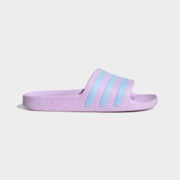Damen Badesandale "ADILETTE AQUA BADESCHLAPPEN", adidas Sportswear, Gr. 38ice lavender, glow blau, glow blau, Synthetik, Schuhe, Badelatschen