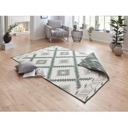 Teppich Hanse Home, B:200cm H:5mm L:290cm, gr&uuml;n, Kunstfaser, Wohnzimmer, Teppiche, "Malibu Wendeteppich", In-& Outdoor, Wetterfest, Balkon, L&auml;ufer,