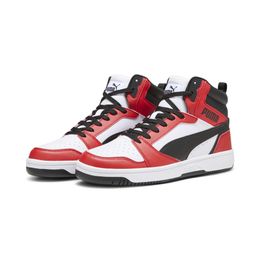 Puma Herren Sneaker "Rebound Sneakers Erwachsene", Gr. 37, rot, Obermaterial: Synthetik, Textil. Futter: Textil. Innensohle: Keine Angabe, Textil.