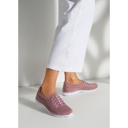 Lascana Damen Sneaker "Slipper, Halbschuh, Slip-On-Sneaker", Gr. 42, rosa, Obermaterial: 100% Textilmaterial. Decksohle: 100% Textilmaterial. Futter: