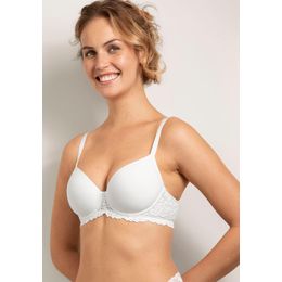 Nina von C. Damen B&uuml;gel-BH ""Millefleurs"", Gr. 75, wei&szlig;, Obermaterial: 85% Polyamid, 15% Elasthan, unifarben, Basic, BHs, elastisch, feminin,