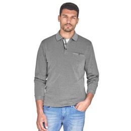 Casamoda Herren Langarm-Poloshirt "Casamoda Polo-Shirt Langarm uni", blau, Gr. XXL, 62% Baumwolle, 38% Polyester, Shirts