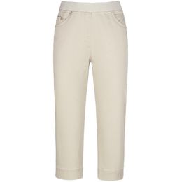 Brax - Comfort Plus-Caprihose Modell Carina Capri, beige, Gr. 44 / L - Baumwolle