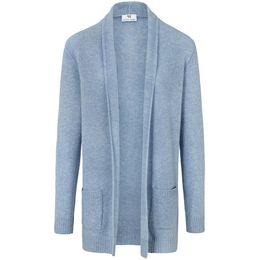 Peter Hahn - Cardigan aus 100% Schurwolle, blau, Gr. 38 / S - Schurwolle