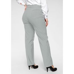 KjBRAND Damen Stretch-Hose "Babsie Bengaline: Bequemer Oberschenkel", silber, Basic, Gr. 48, unifarben, Web, Obermaterial: 80% Viskose, 17% Polyamid,