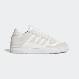 Damen Sneaker "RAPID COURT LOW", adidas Sportswear, Gr. 44, wei&szlig;, Leder, Synthetik, Schuhe