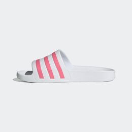 Damen Badesandale "AQUA ADILETTE", adidas Sportswear, Gr. 43, wei&szlig;, Synthetik, Schuhe, Badelatschen