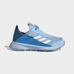 adidas terrex Kinder Wanderschuh "VOYAGER 21 SLIP-ON TRAVEL", Gr. 40glow blau, sanftes wei&szlig;, ray blau, Synthetik, Textil, Schuhe, f&uuml;r Kinder &
