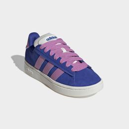Damen Sneaker "GRAND COURT ALPHA", adidas Sportswear, Gr. 38, blau, Leder, Synthetik, Schuhe, inspiriert vom Design des adidas campus 00