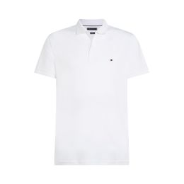 Tommy Hilfiger Herren Poloshirt "LIQUID COTTON ESSENTIAL REG POLO", wei&szlig;, Gr. XL, Jersey, Obermaterial: 100% Baumwolle, Shirts