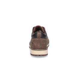 Herren Schn&uuml;rschuh, Dockers by Gerli, Gr. 42, braun, Lederimitat, unifarben mit Farbeinsatz, Basic, Schuhe, Freizeitschuh mit Kaltfutter