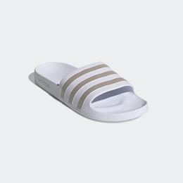 Damen Badesandale "AQUA ADILETTE", adidas Sportswear, Gr. 37, wei&szlig;, Synthetik, Schuhe