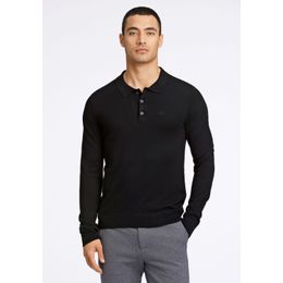LINDBERGH Herren Strickpullover "Strickpullover Slim Fit", schwarz, Gr. XXXL, Obermaterial: 80% Viskose, 20% Nylon, Pullover