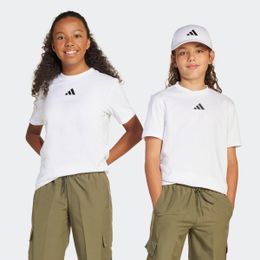 M&auml;dchen T-Shirt "ESSENTIALS KIDS", schwarz-wei&szlig;, Gr. 176, adidas Sportswear, Obermaterial: 100% Baumwolle, Shirts, f&uuml;r Kinder, mit