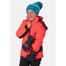 Reusch M&auml;dchen Skihandschuhe "Fingerhandschuh Bolt GTX Junior warm, wasserdicht", schwarz-wei&szlig;, Gr. 5,5, mehrfarbig, 90% Polyester, 10% Polyurethan,