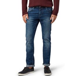 Herren Straight-Jeans "AEDAN", blau, Gr. 32, Tom Tailor Denim, Denim/Jeans, Obermaterial: 99% Baumwolle, 1% Elasthan, Jeans