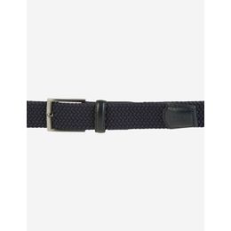 Eurex By Brax Herren Lederg&uuml;rtel "Style HERRENG&Uuml;RTEL", blau, Gr. 135, Elasthan, Kunstfaser, Leder, G&uuml;rtel