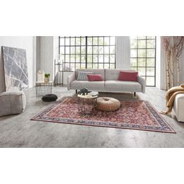 Teppich NORTHRUGS, B:200cm H:5mm L:290cm, bunt, Polyester, Wohnzimmer, Teppiche, "Vivana", Orientalisch, L&auml;ufer, Vintage, Wohnzimmer, Schlafzimmer,