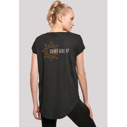 F4NT4STIC Damen T-Shirt "Sunny side up", schwarz, Gr. XS, Obermaterial: 100% Baumwolle, Shirts, Print